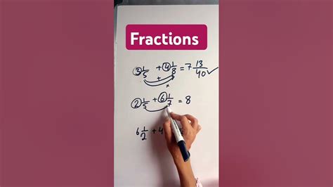 Fractions Maths Mathproblem Mathstricks Mathguide Fraction Youtube