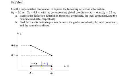Solved ProblemUse The Isoparametric Formulation To Express Chegg