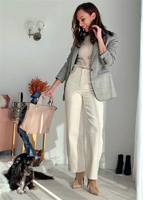 7 Ways To Wear Ivory Jeans For Fall Sydne Style