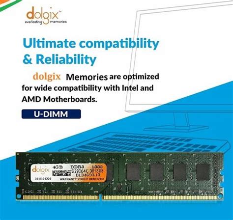 DRAM DOLGIX 4GB DDR3 1333MHZ DESKTOP RAM At Rs 900 Piece In Mettupalayam ID 26503387433