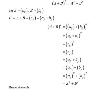 Answered Prove That A B T At Bt Bartleby