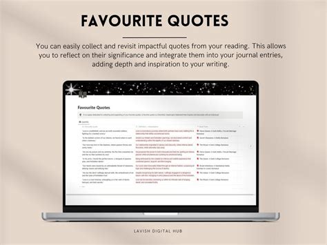 digital reading journal notion template digital reading planner notion