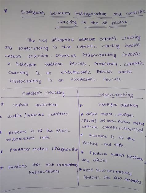[solved] Utilizing A Process Of Hydrocracking Distinguish Hydrogenation Course Hero