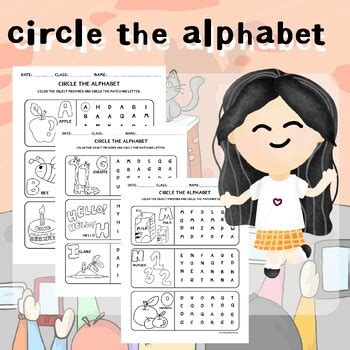 Circle The Alphabet By Emilianar House Tpt