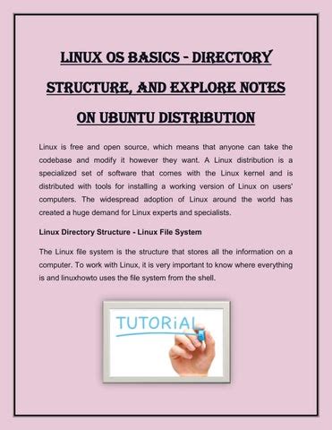 Linux OS Basics Directory Structure And Explore Notes On Ubuntu Distribution By Pro Byte Issuu