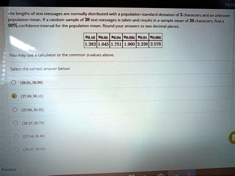 Solved 715 15 The Lengths Of Text Messages Normally Distributed With