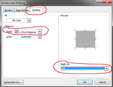 Microsoft Word Fill Cell In Table With Line Pattern Super User