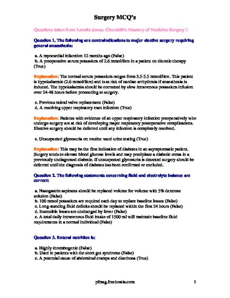 Surgery MCQ S PDFCOFFEE COM