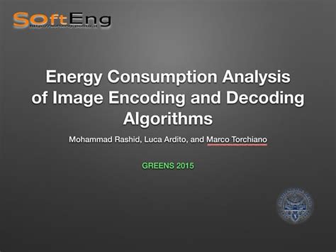 Energy Consumption Analysis Of Image Encoding And Decoding Algorithms Ppt