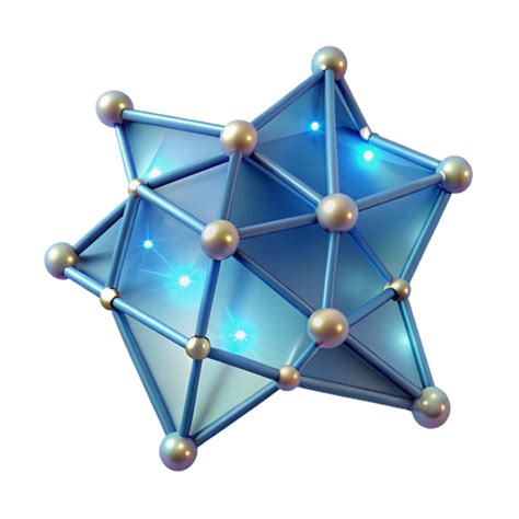 Abstract Network Structure 3d Model Of Interconnected Nodes 56410221 Png