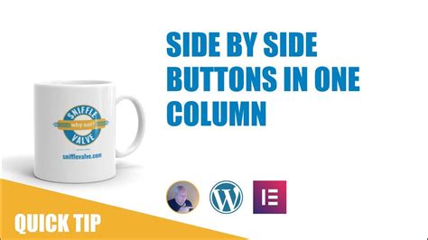 elementor pro side by side buttons in one column youtube
