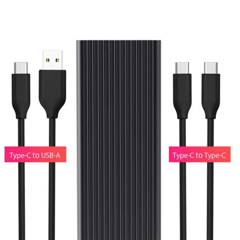 Buy Blueendless Portable Ssd Hard Disk Case M To Type C Usb Nvme Pcie Msata Hard Drive