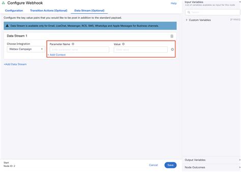 Webex Campaign Integration With Webex Connect
