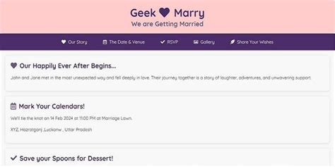 Design A Wedding Theme Based Page Using HTML And CSS GeeksforGeeks