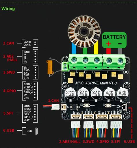 Makerbase Xdrive Mini High Precision Brushless Servo Motor Controller