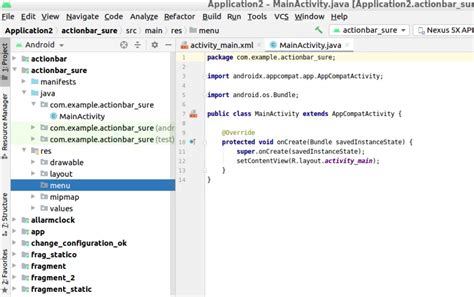 Android Studio Action Bar E Progettazione Come Realizzarla Algo And Math