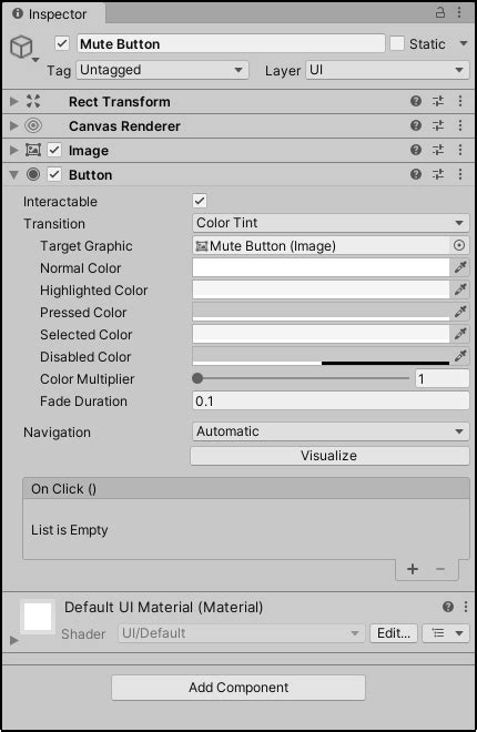 Unity Ui 音量控制