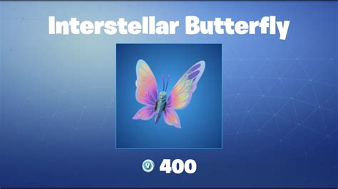 Interstellar Butterfly Fortnite Back Bling Youtube
