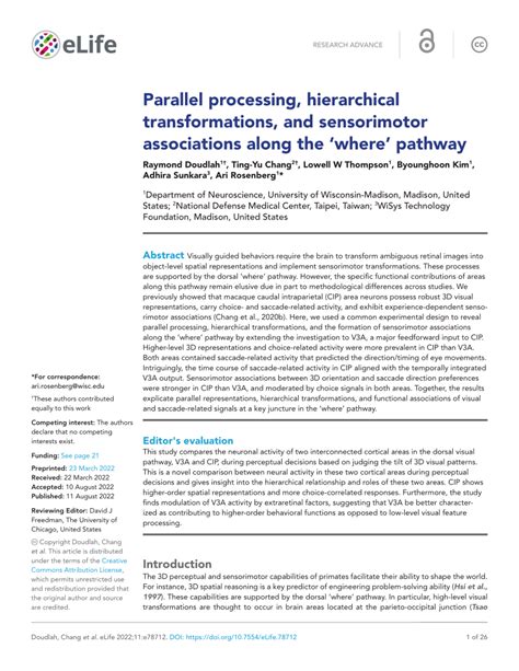 Pdf Parallel Processing Hierarchical Transformations And