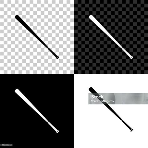 야구 방망이 아이콘 블랙 화이트와 투명 한 배경에 고립 벡터 일러스트 클립아트에 대한 스톡 벡터 아트 및 기타 이미지 클립아트 투명 배경 가죽 Istock