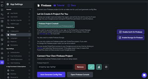 Connect To Firebase Flutterflow Documentation