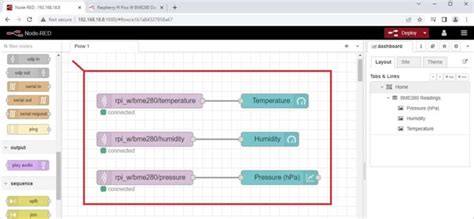 Raspberry Pi Pico W MQTT Publish Sensor Readings To Node Red