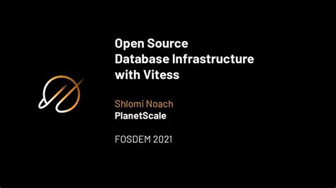 Open Source Database Infrastructure With Vitess Speaker Deck
