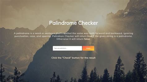 Palindrome Checker