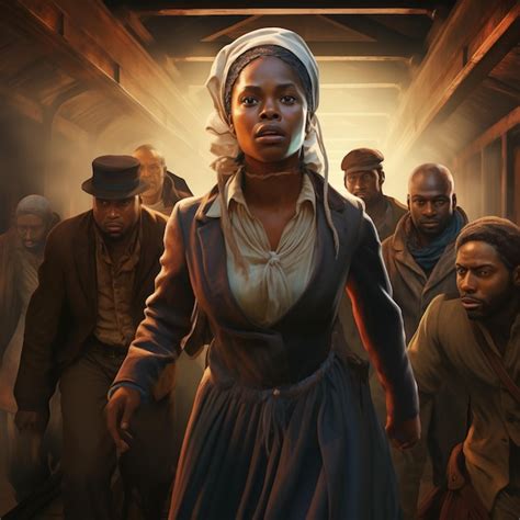 Premium Photo Harriet Tubman Leads Slaves To Freedom On The