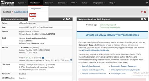 Bypass Bbox Fibre Sous Pfsense Hyper V Delixir Pro Blog