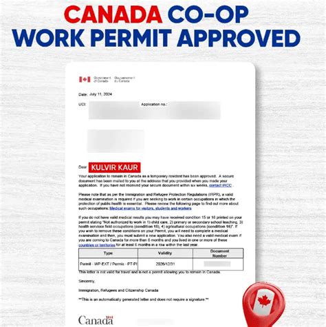 Documents Required For Co Op Work Permit