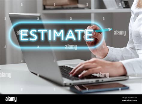 Handwriting Text Estimate Business Overview Calculate Or Assess