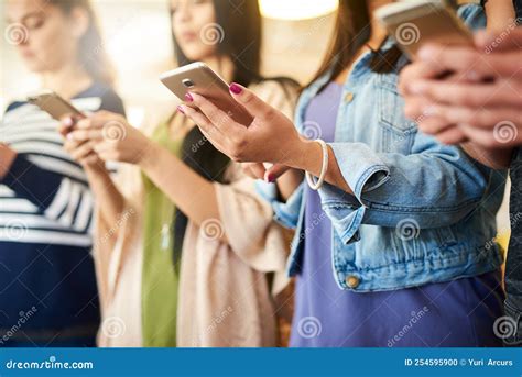 simultaneous connections a group of unrecognisable people using their
