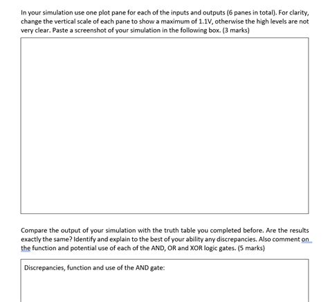 Solved Before Simulation Complete The Following Truth