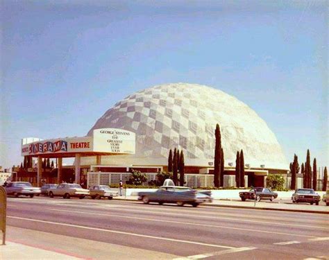 Color Photo Looking East Along Sunset Blvd To The Cinerama Dome Theater