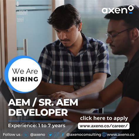Axeno Consulting On Linkedin Hiringalert Hiring Hiringnow Job Jobalert Techjobs Aemlead