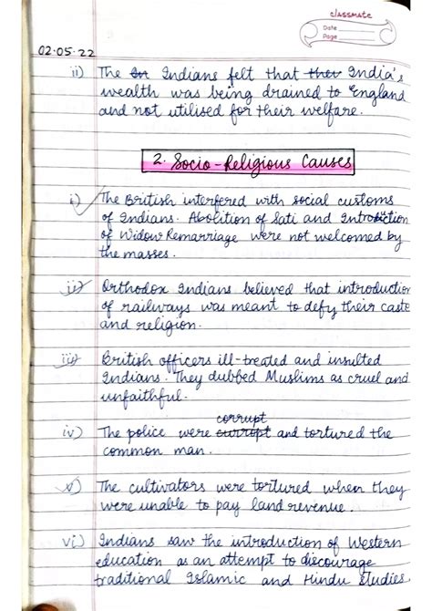 Icse History And Civics Class X Handwritten Notes Pdf