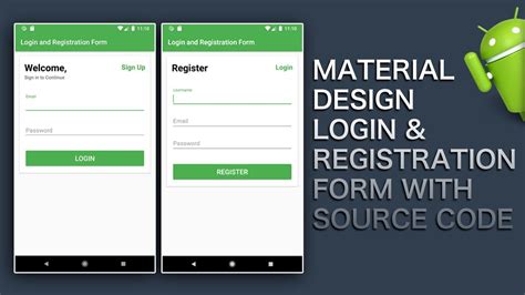 Material Design Login And Registration Form Ui With Source Code 🔥🔥🔥 Youtube