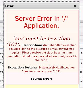 Using Jqgrid What Is The Best Way To Return Errors From Server Side