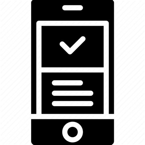 Application Interaction Interface Message Mobile Success Icon Download On Iconfinder
