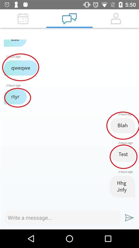 chat get current element in listview stack overflow