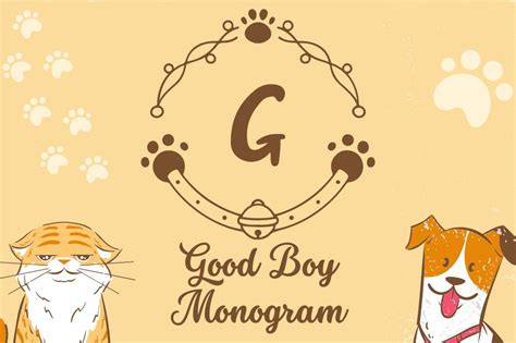 Good Boy Monogram So Fontsy