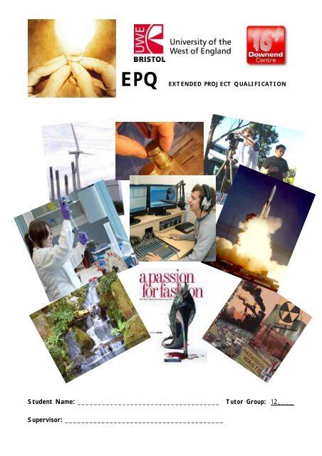 Epq Extended Project Qualification