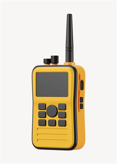 3d Portable Radio Element Illustration Free Photo Illustration