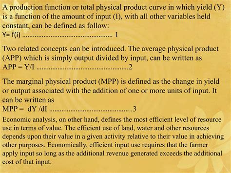 Crop Response Production Functions Pptx Agriculture Industries