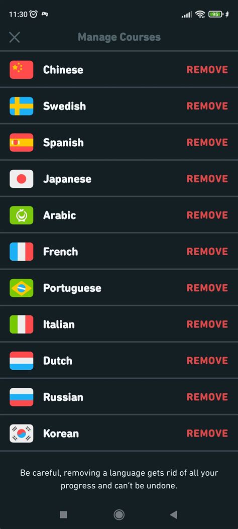 Im Thinking Of Removing The Languages I Progressed And Start From