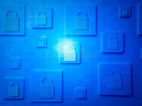Cyber Security Concept Internet Cyber Personal Data Secure Background