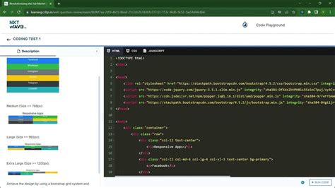 Mock Tests Coding Test 1 Html Css Bootstrap Nxtwave Ccbp 4o Youtube