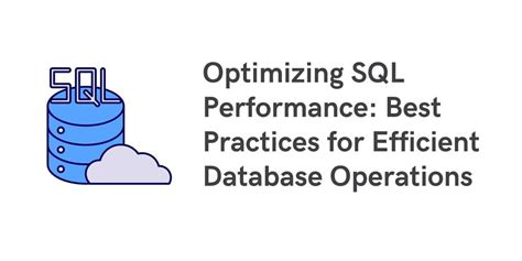 How To Optimize Sql Performance Fathin Afif Posted On The Topic Linkedin
