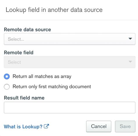 Add A Lookup Field MongoDB Charts